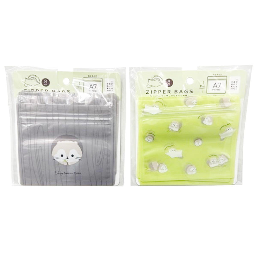 【まとめ買い】ジッパーバッグA7-エゾモモンガ-0459/301504 | ワッツ